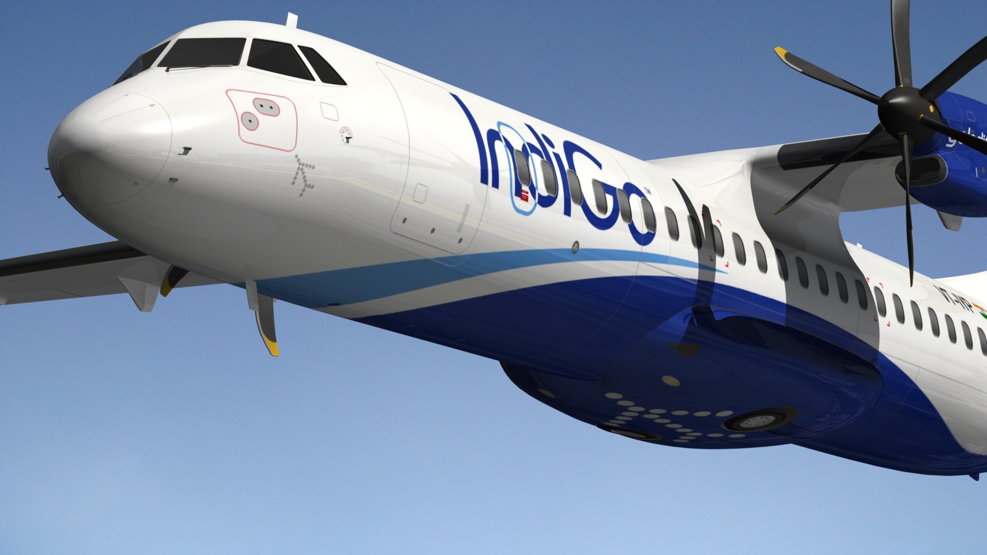 3D Atr 72 Indigo Airlines - TurboSquid 1650358