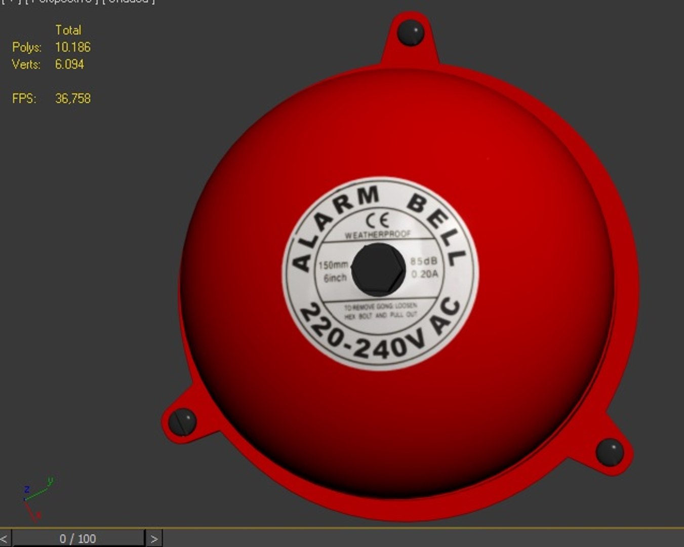Alarm Bell 3D - TurboSquid 1560224