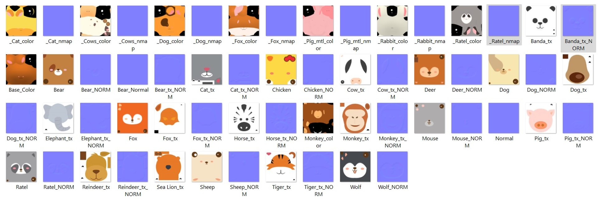 3D Model Character002 Little Animal Pack 3D - TurboSquid 2069952