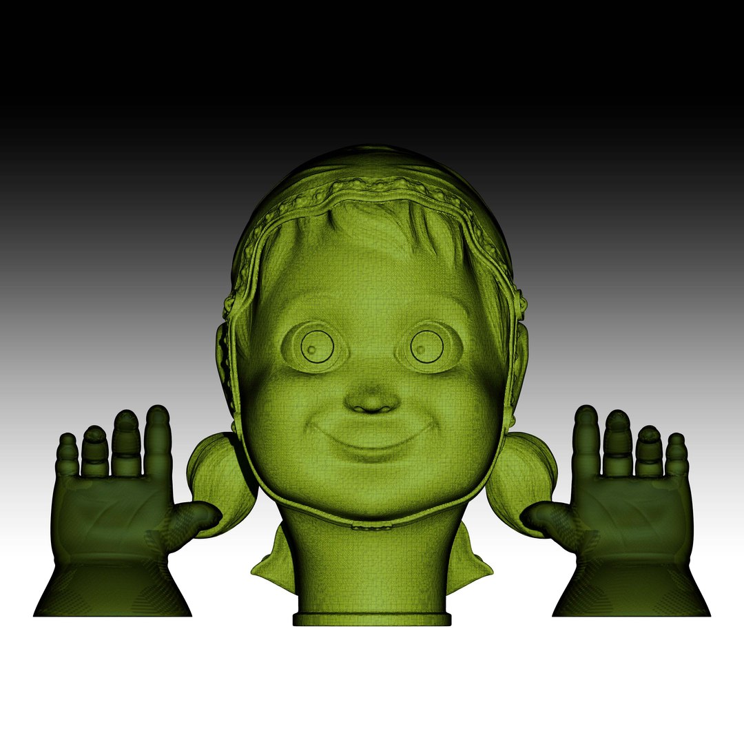 3D Model Titere Caperucita Roja Little Red Riding Hood Puppet ...