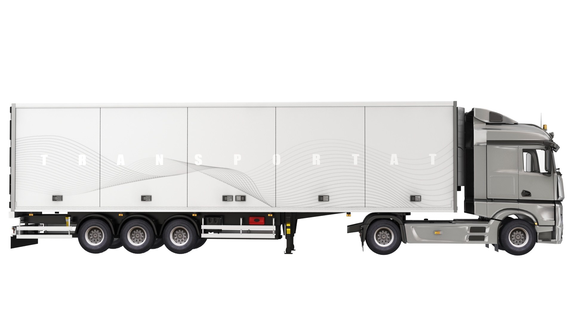 3D Model Semi Trailer And Tanker Truck - TurboSquid 2278956