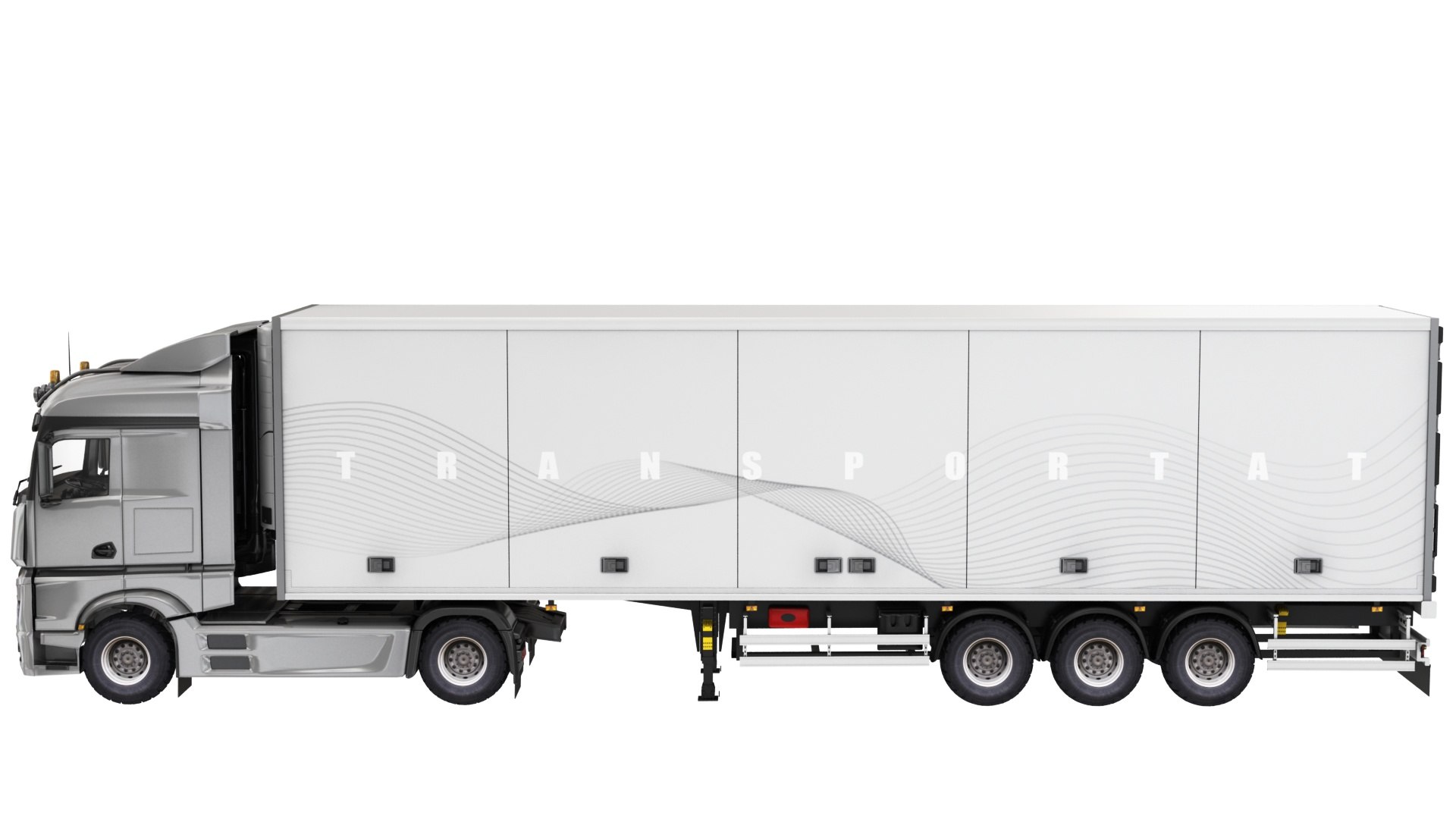 3D Model Semi Trailer And Tanker Truck - TurboSquid 2278956