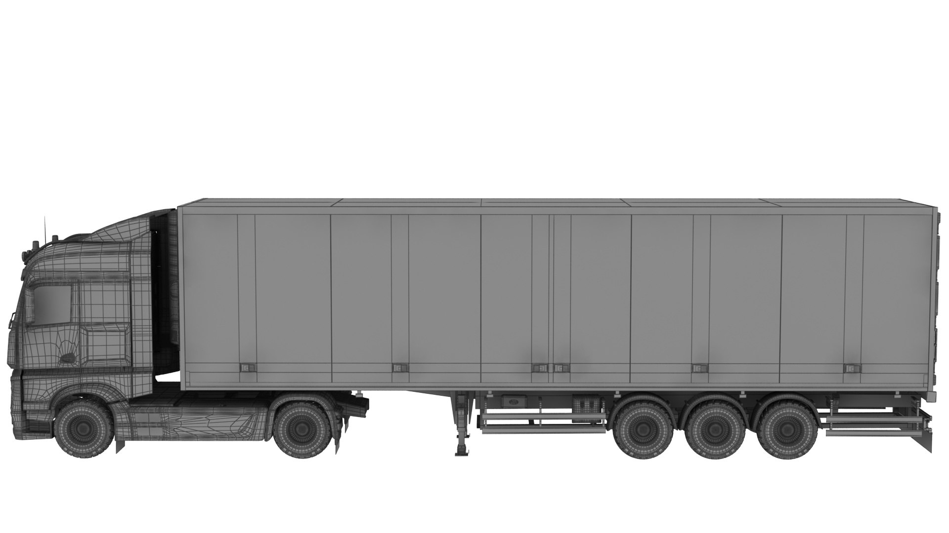 3D Model Semi Trailer And Tanker Truck - TurboSquid 2278956