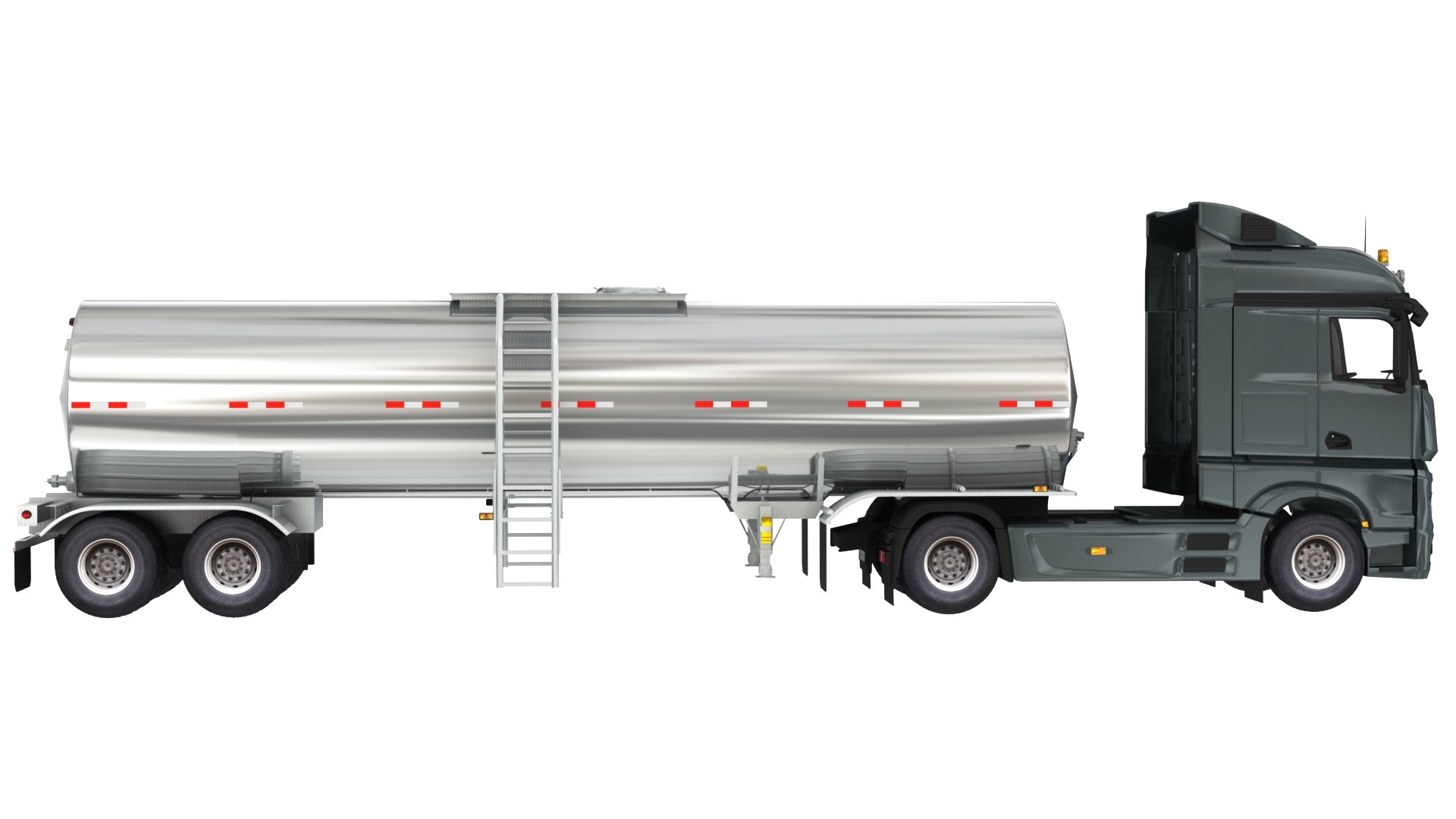 3D Model Semi Trailer And Tanker Truck - TurboSquid 2278956