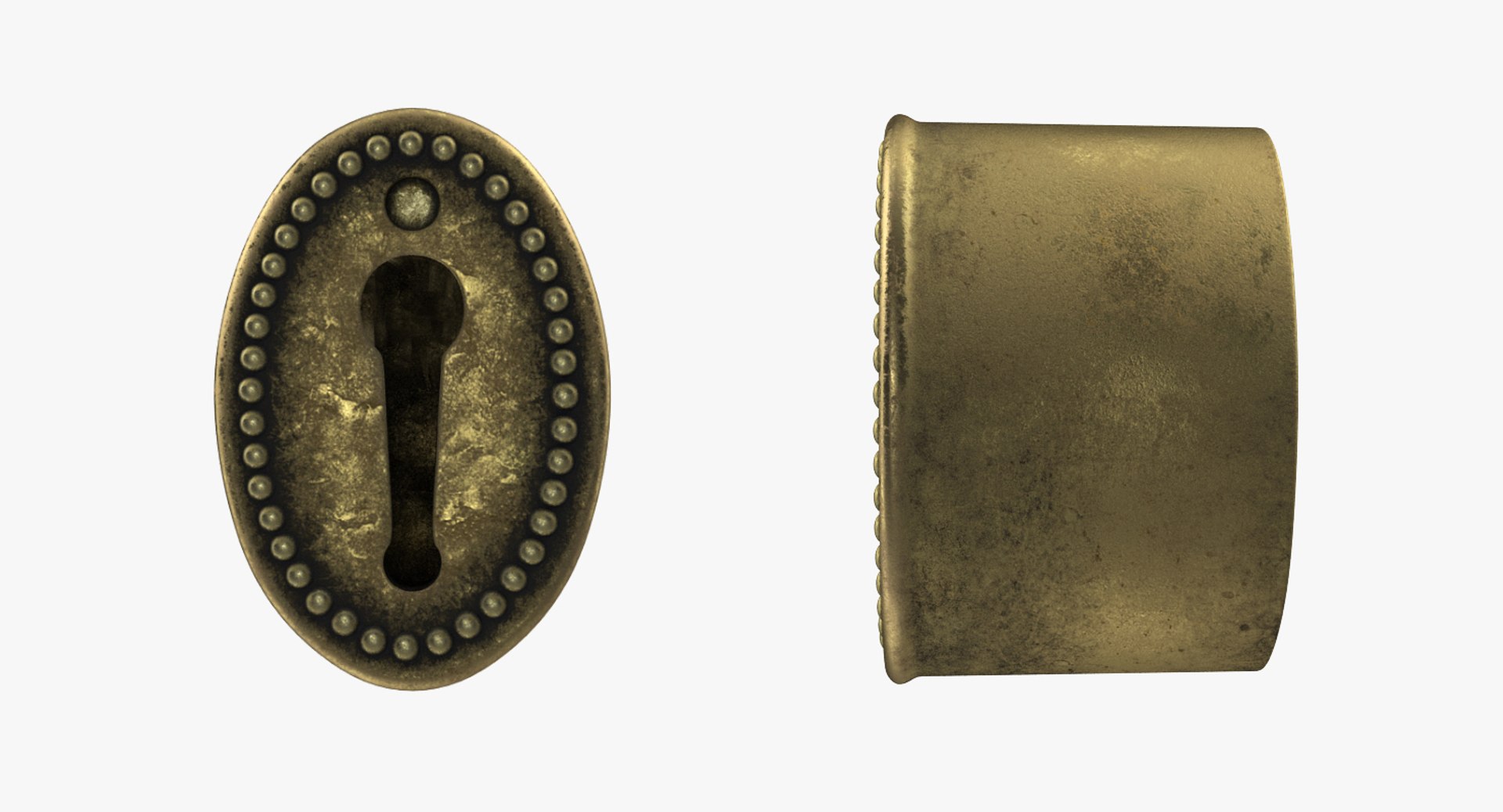 Old Key Keyhole 3D Model - TurboSquid 1219920