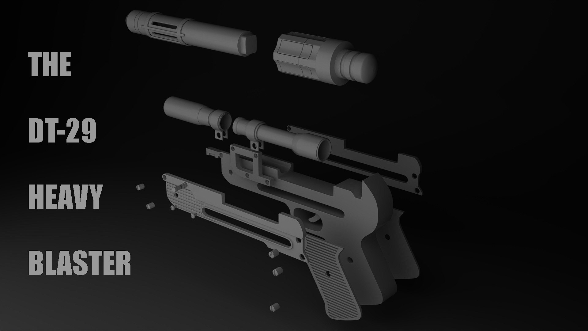 Starwars DT-29 Blaster 3D - TurboSquid 2329206
