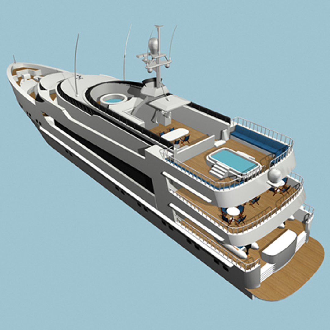 Super Yacht 3d Model