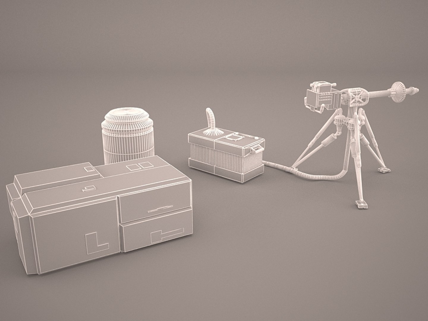 3D Model E-web Gun Heavy Repeating - TurboSquid 1643676