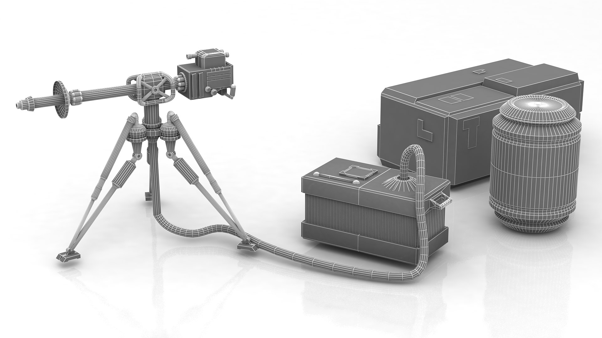 3D Model E-web Gun Heavy Repeating - TurboSquid 1643676