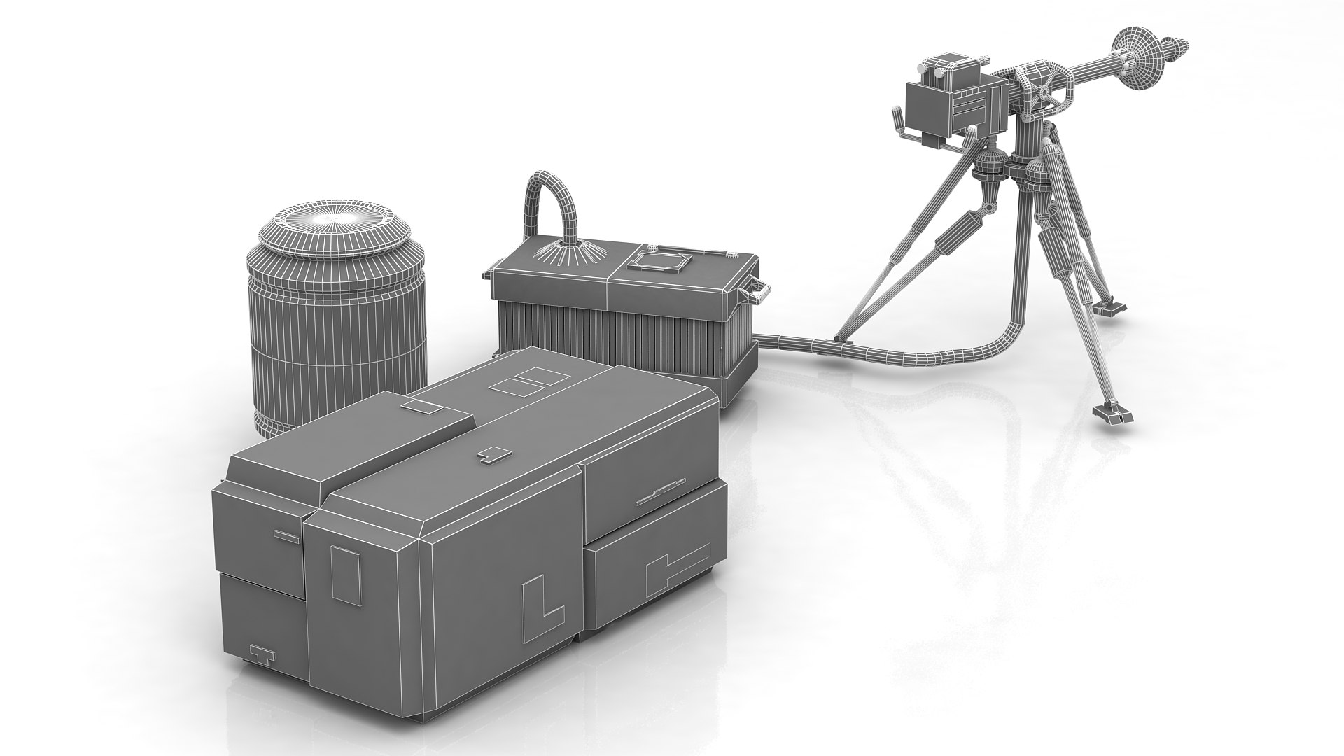 3D Model E-web Gun Heavy Repeating - TurboSquid 1643676