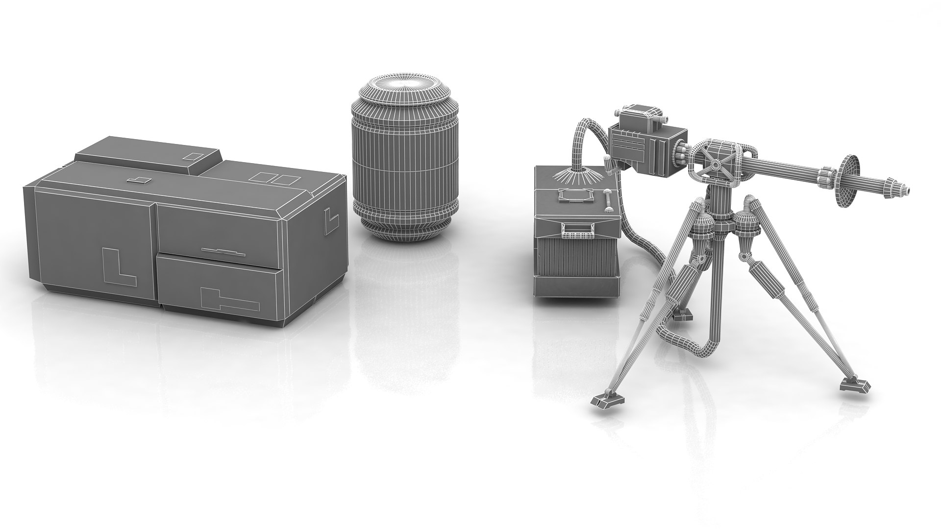 3D Model E-web Gun Heavy Repeating - TurboSquid 1643676