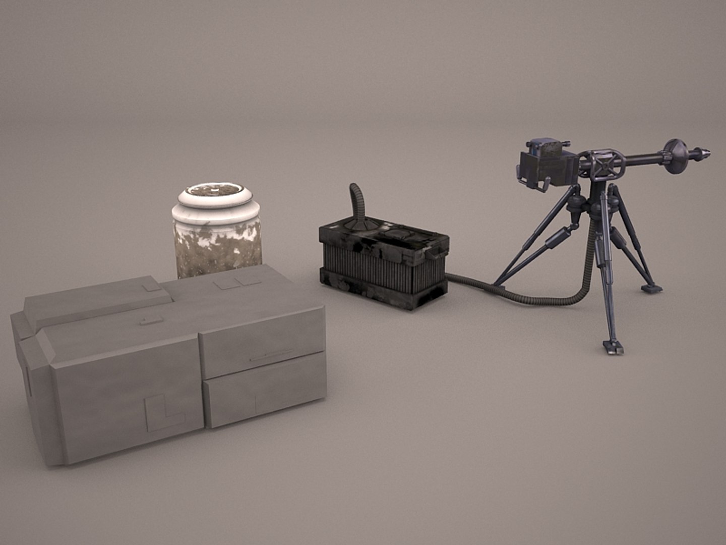 3D Model E-web Gun Heavy Repeating - TurboSquid 1643676