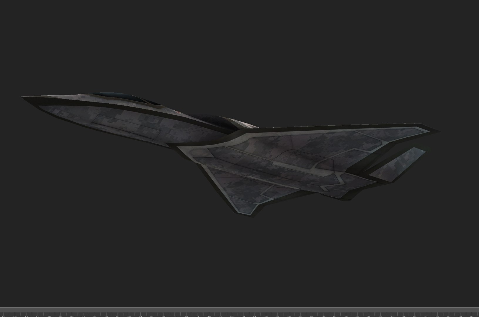 3D Model F-X NGAD Concept Aircraft Painted Game Model Low-poly 3D Model ...