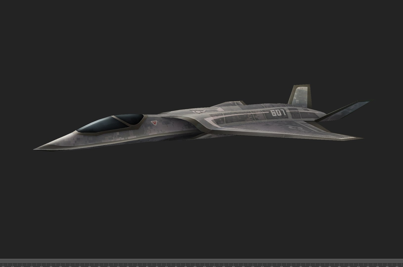3D Model F-X NGAD Concept Aircraft Painted Game Model Low-poly 3D Model ...