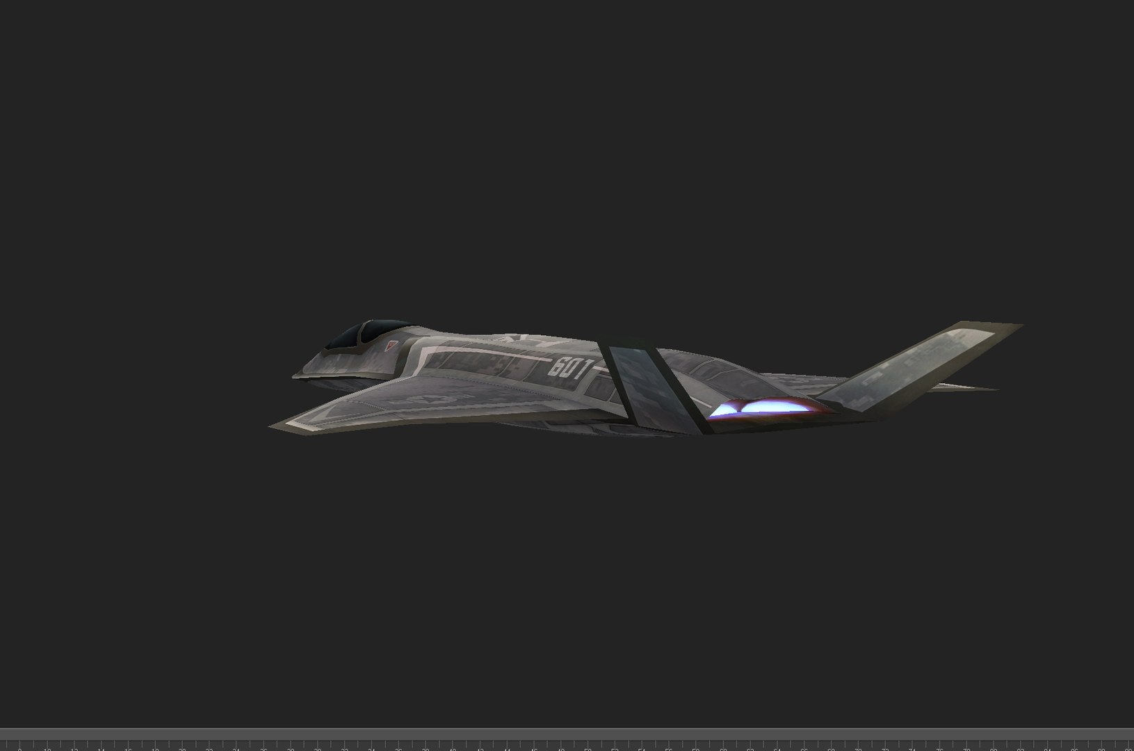 3D Model F-X NGAD Concept Aircraft Painted Game Model Low-poly 3D Model ...
