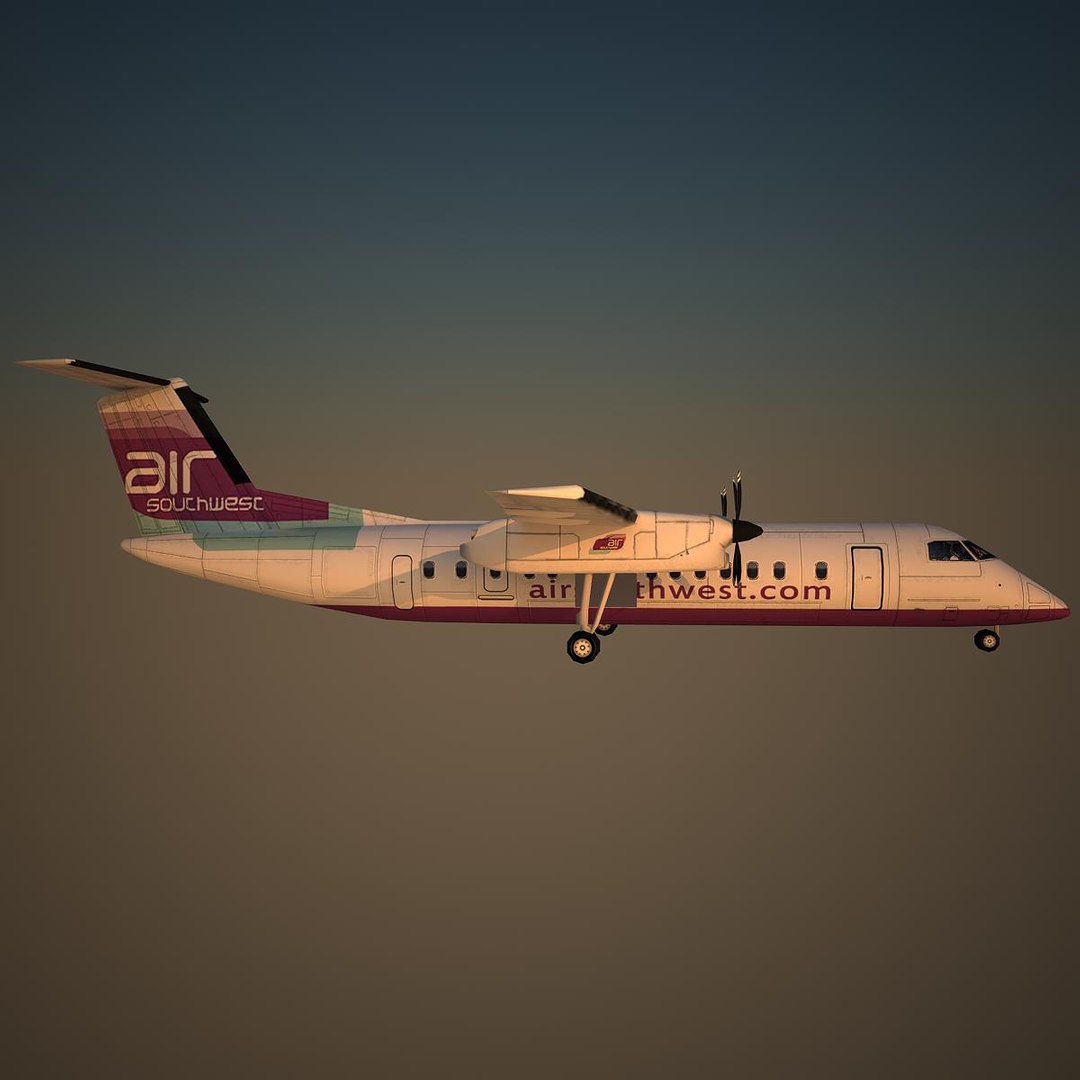 3d model bombardier dash 8 wow