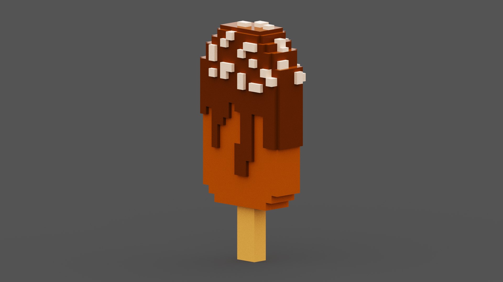 Voxel Chocolate Ice Cream 3D model - TurboSquid 2068259