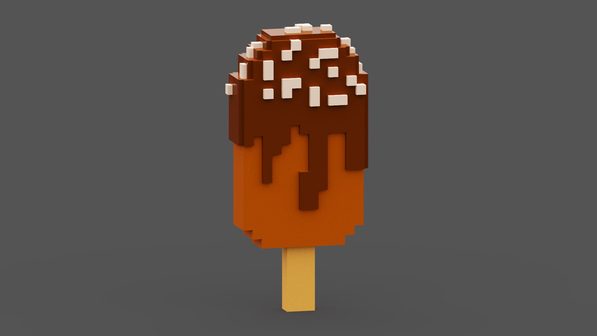 Voxel Chocolate Ice Cream 3D model - TurboSquid 2068259