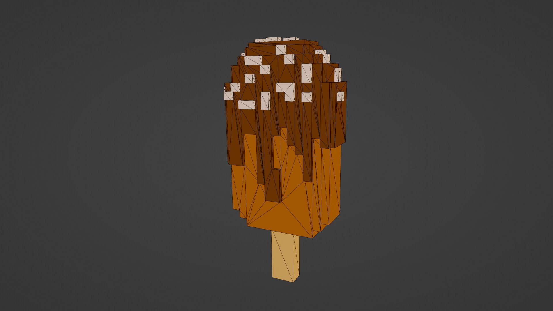 Voxel Chocolate Ice Cream 3D model - TurboSquid 2068259