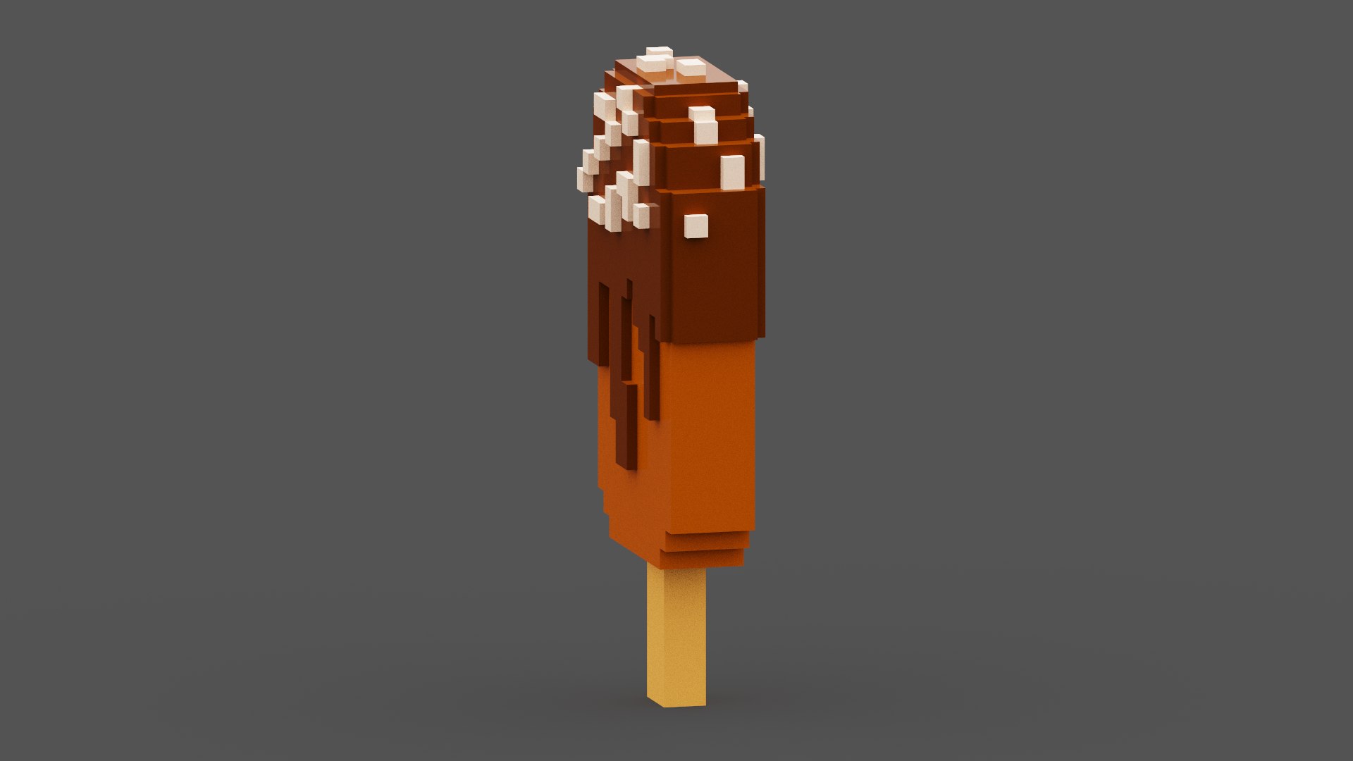Voxel Chocolate Ice Cream 3D model - TurboSquid 2068259