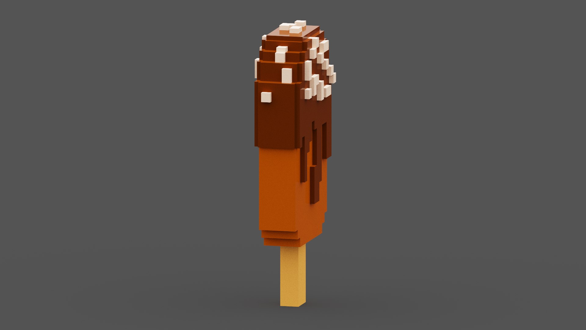Voxel Chocolate Ice Cream 3D model - TurboSquid 2068259