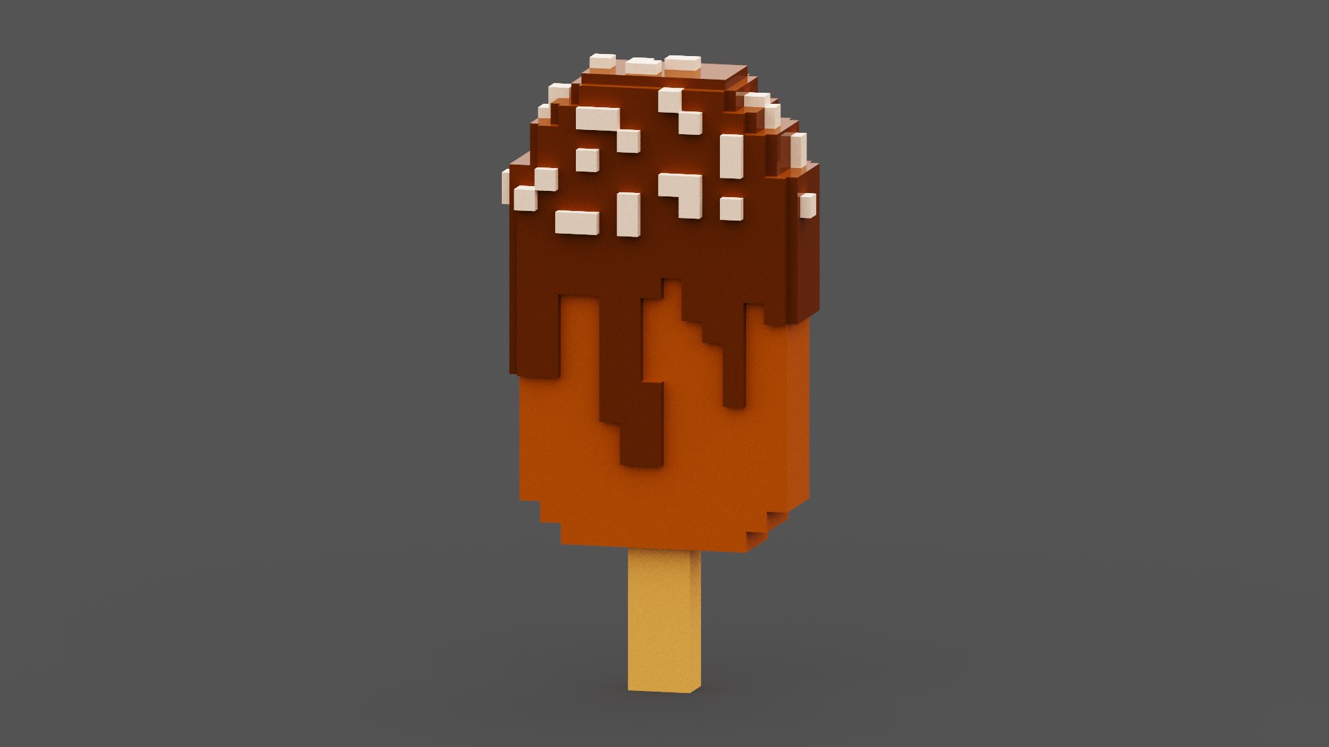 Voxel Chocolate Ice Cream 3D model - TurboSquid 2068259