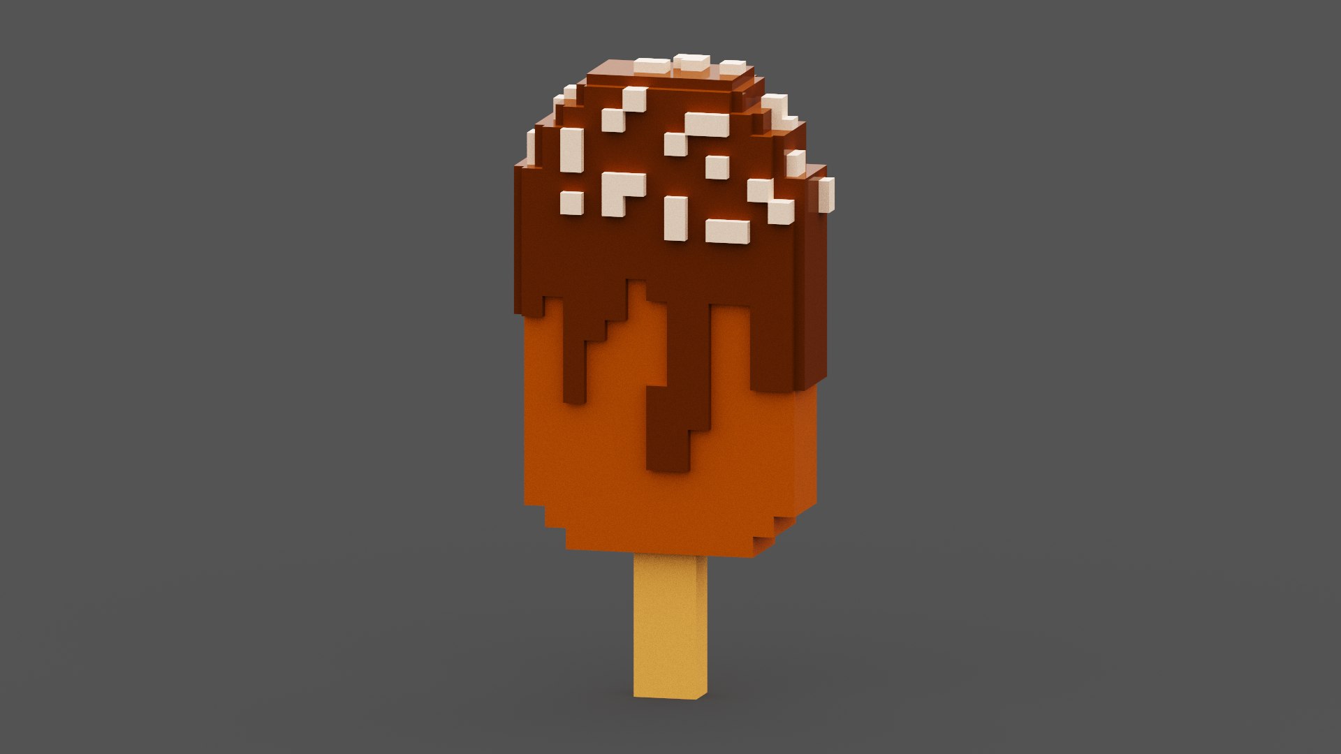 Voxel Chocolate Ice Cream 3D model - TurboSquid 2068259