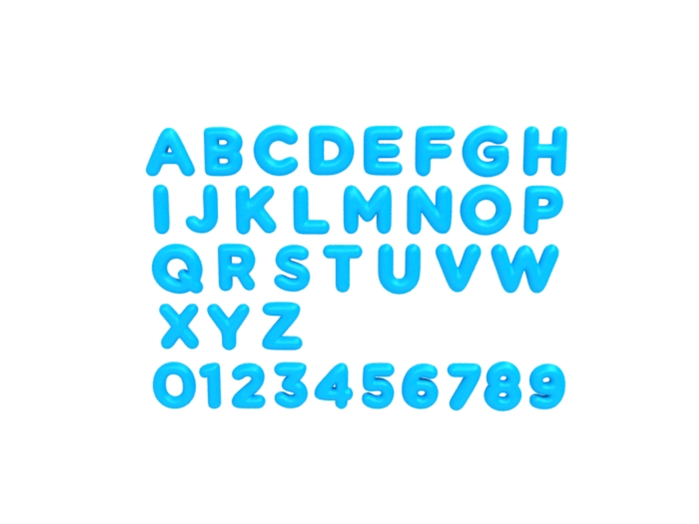 3D Cartoon Font - TurboSquid 1154673