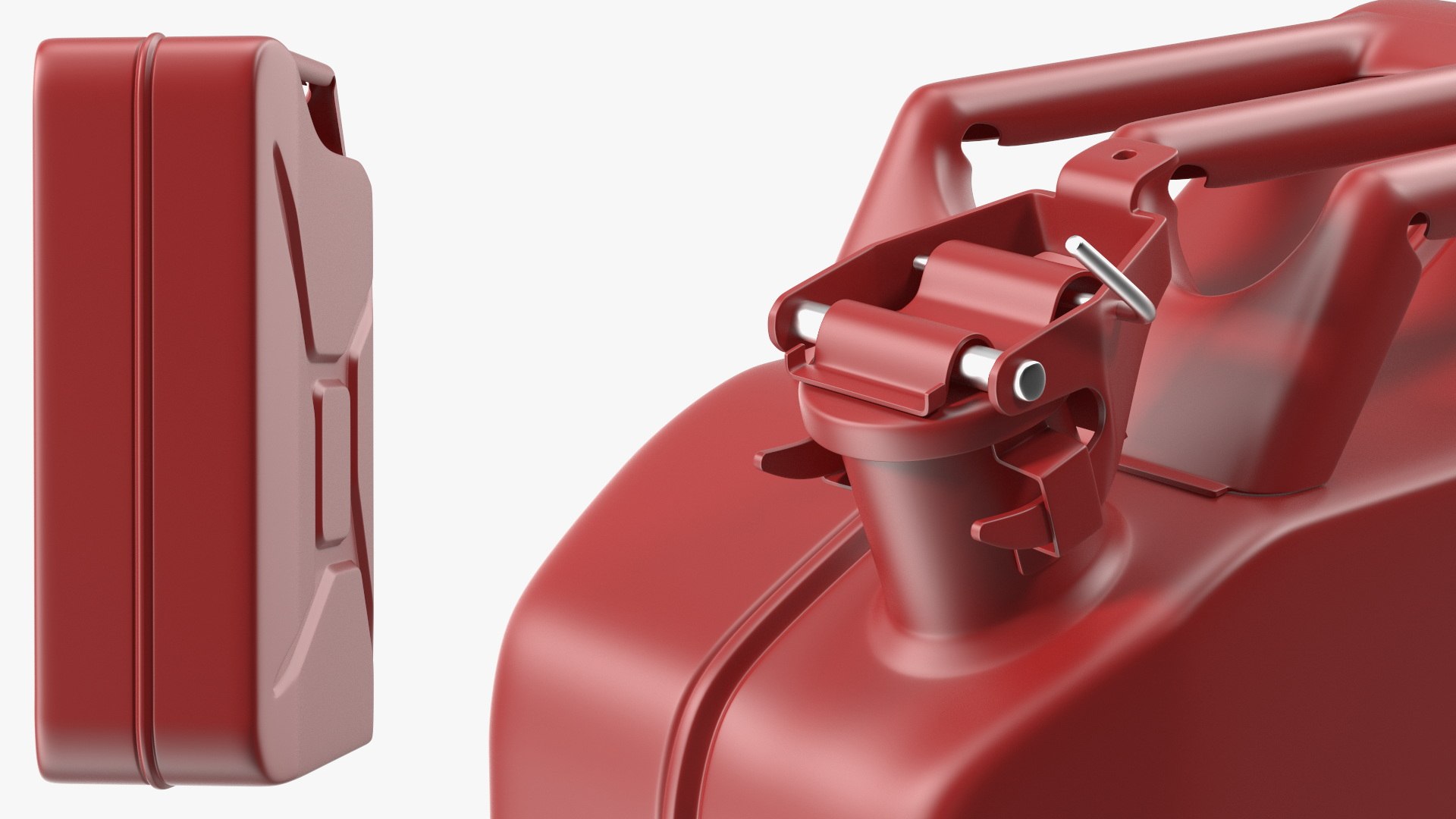 3D Steel Red Jerry Gas Can Model - TurboSquid 2112231