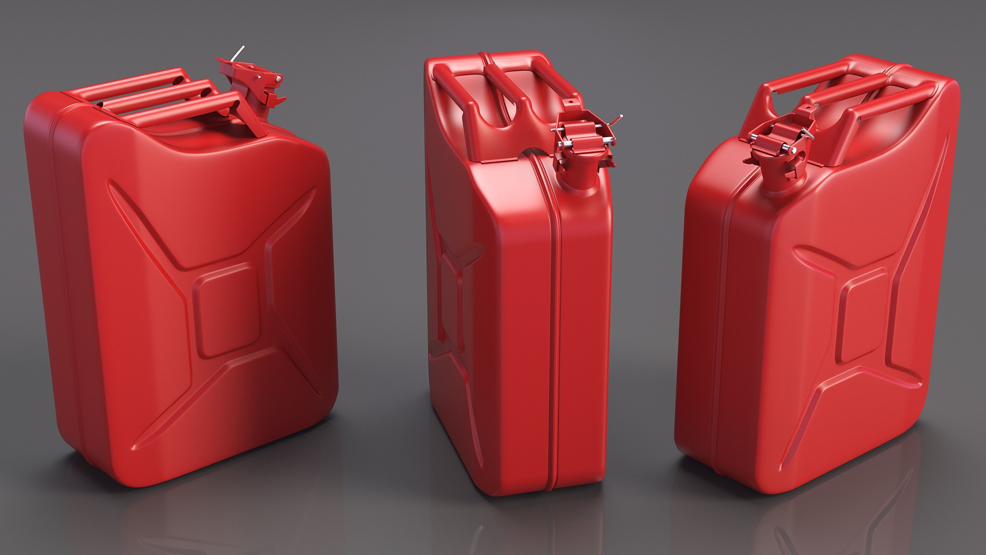 3D Steel Red Jerry Gas Can Model - TurboSquid 2112231