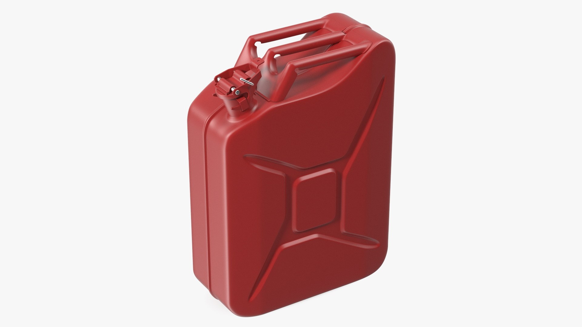 3D Steel Red Jerry Gas Can model - TurboSquid 2112231