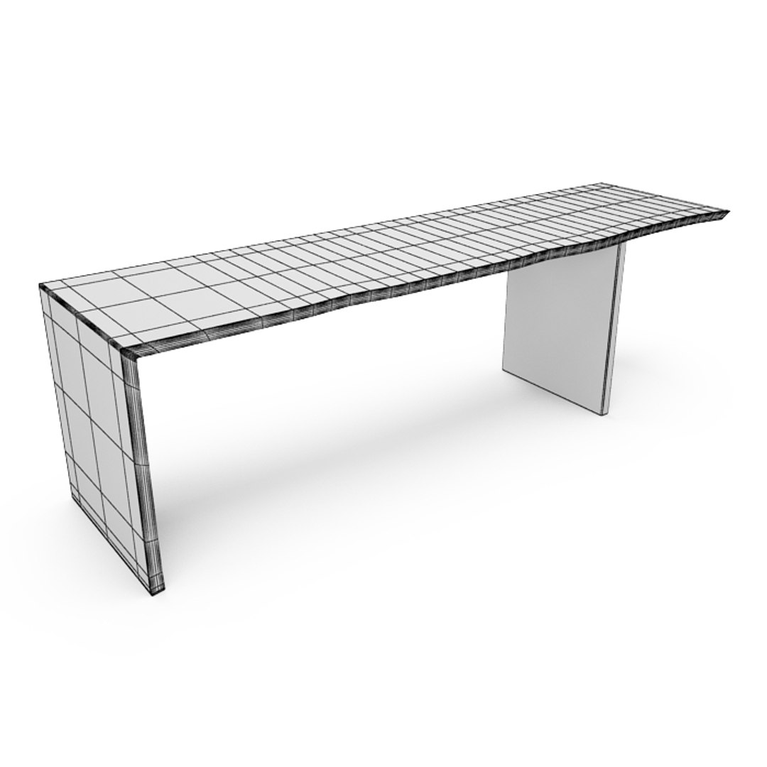 3d Model Hudson Plexi Tate Bench