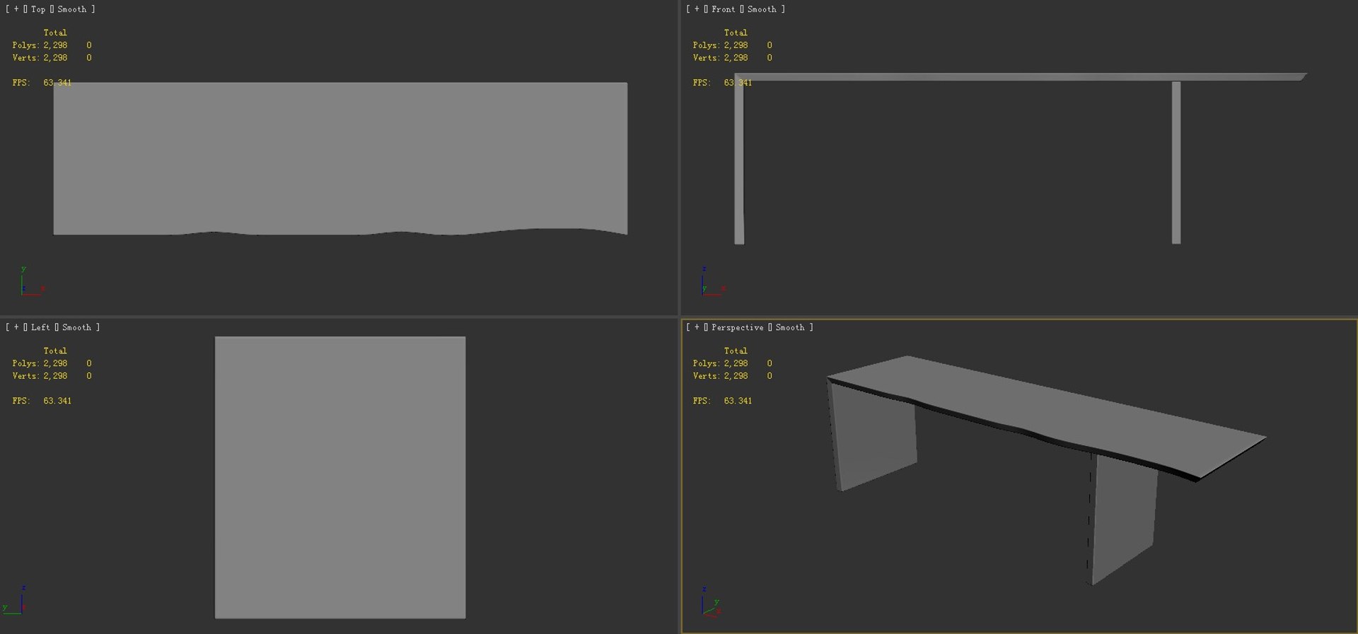 3d Model Hudson Plexi Tate Bench