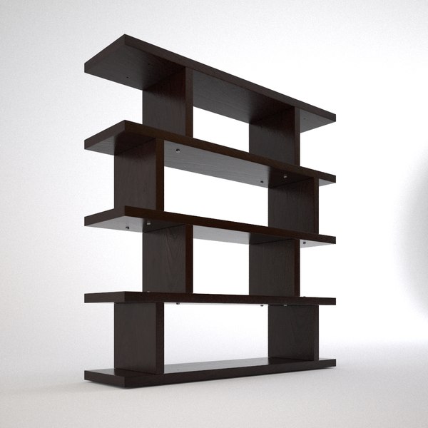 free home office shelf 3d model