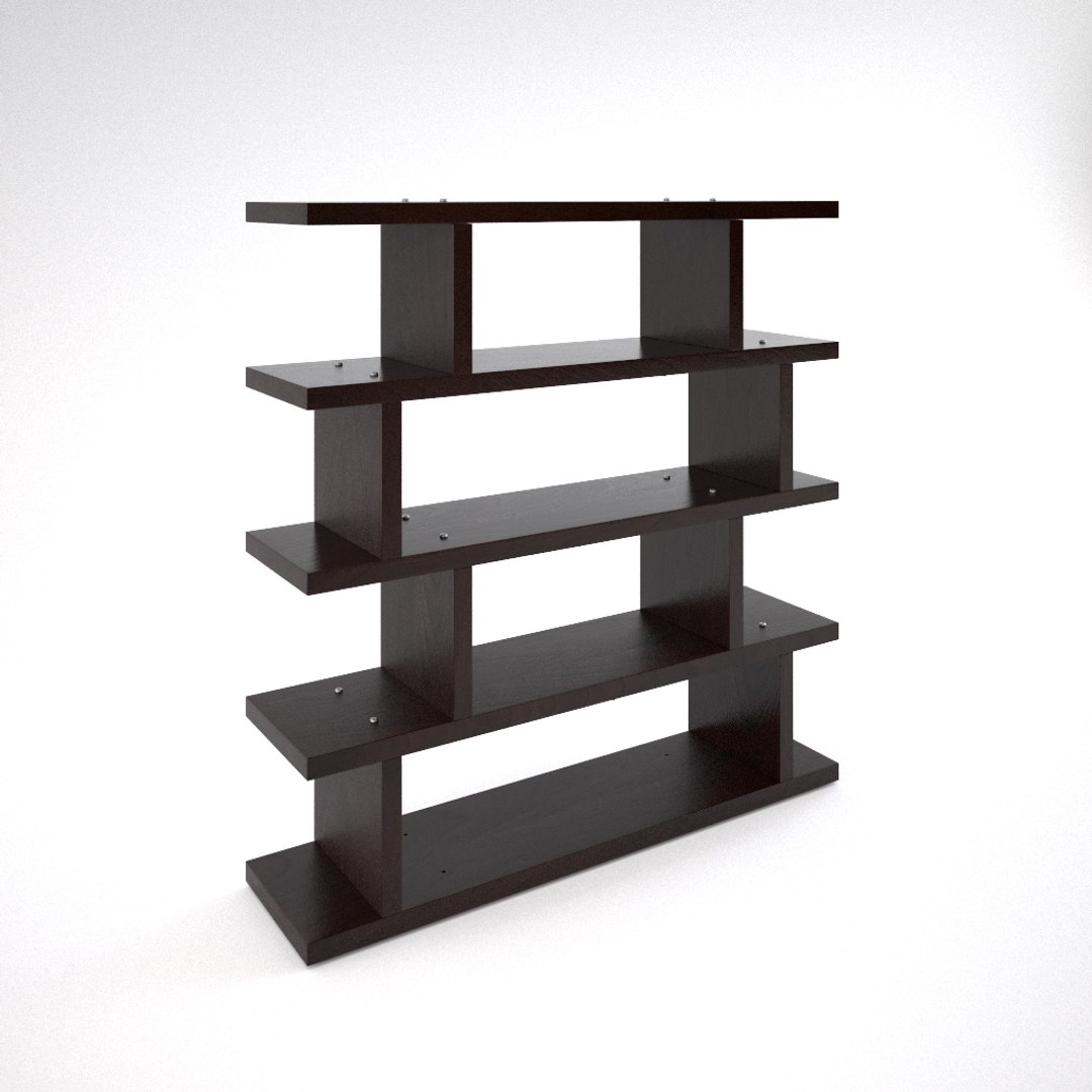 Free Home Office Shelf 3d Model