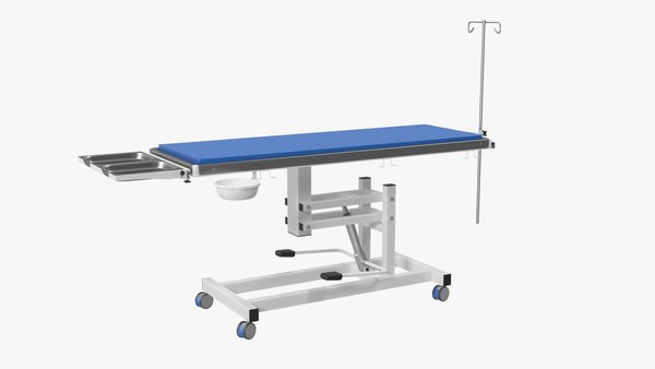 Veterinary Operating Table Blue 3D - TurboSquid 1974541