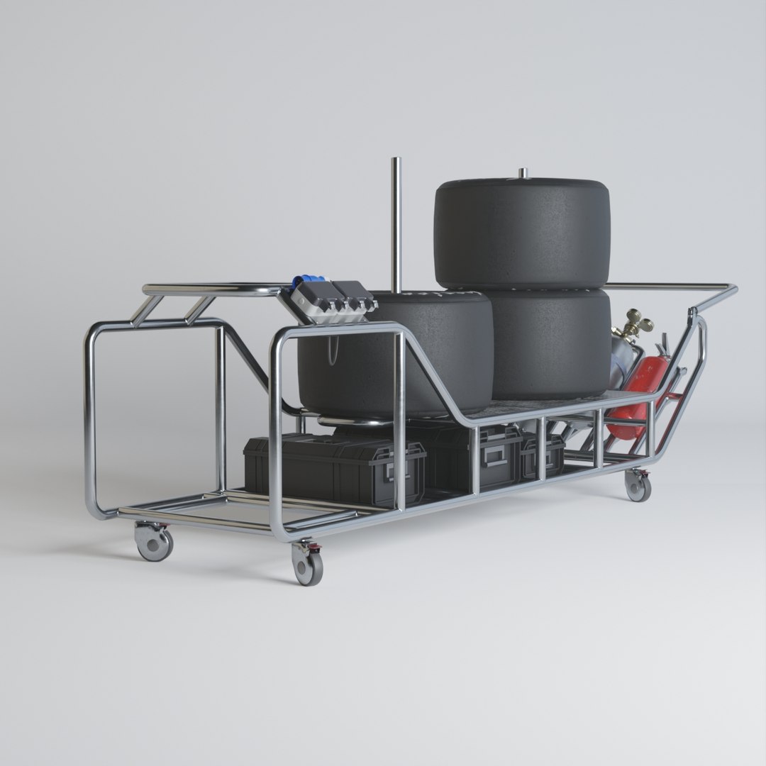 Big Pit Racing Trolley PBR 3D - TurboSquid 1960628