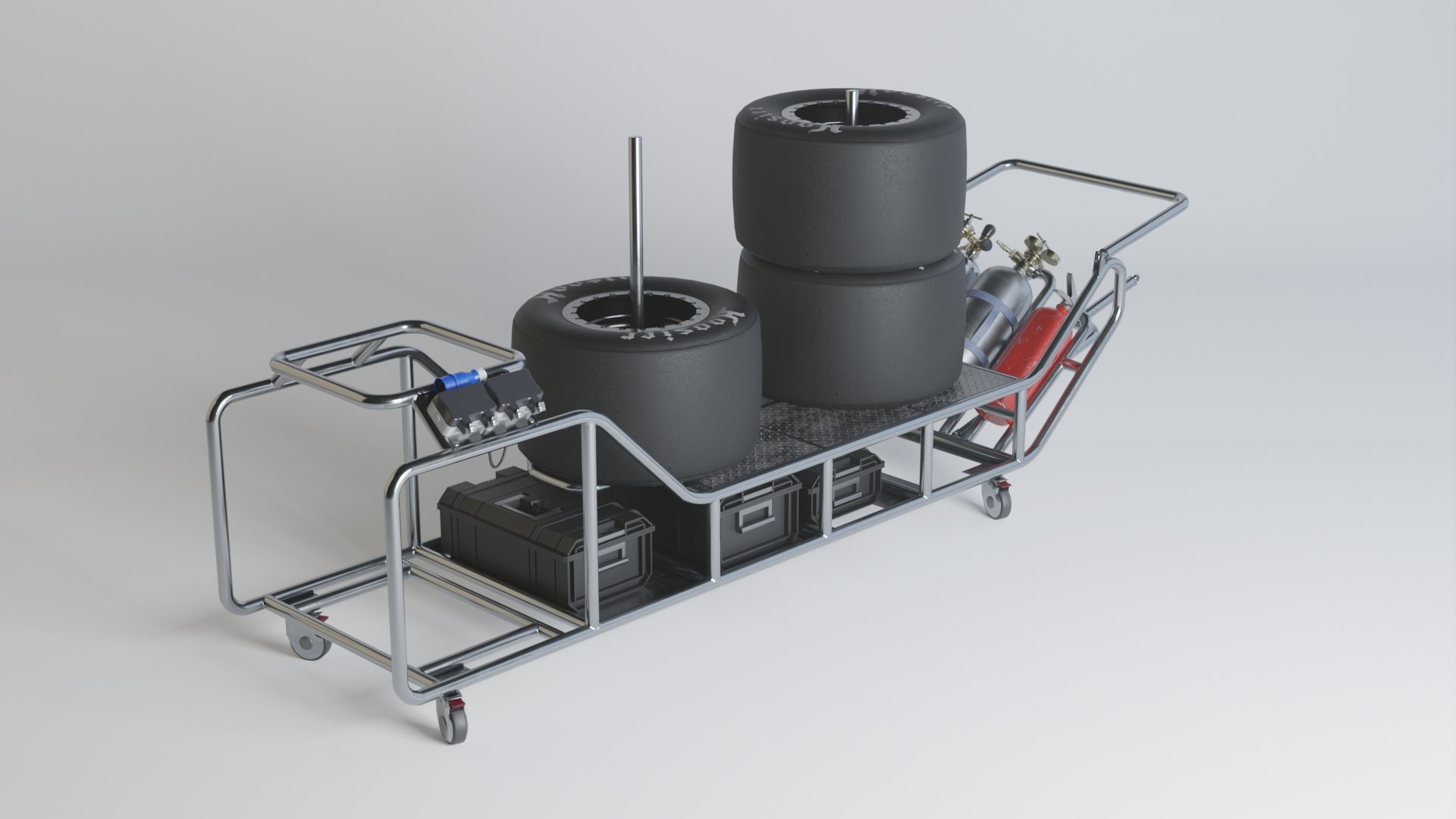 Big Pit Racing Trolley PBR 3D - TurboSquid 1960628