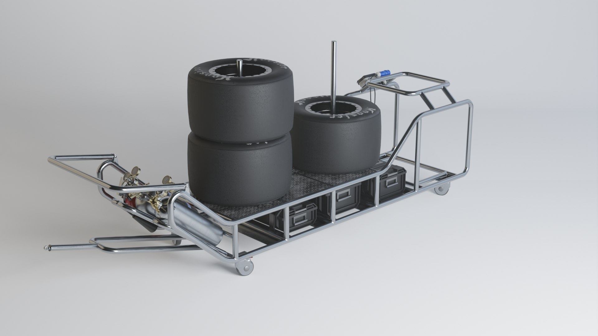 Big Pit Racing Trolley PBR 3D - TurboSquid 1960628