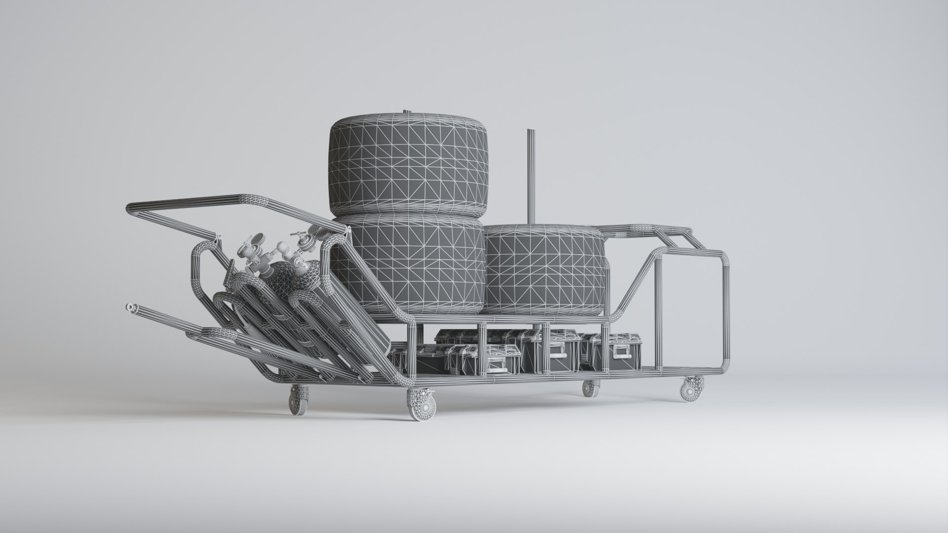 Big Pit Racing Trolley PBR 3D - TurboSquid 1960628