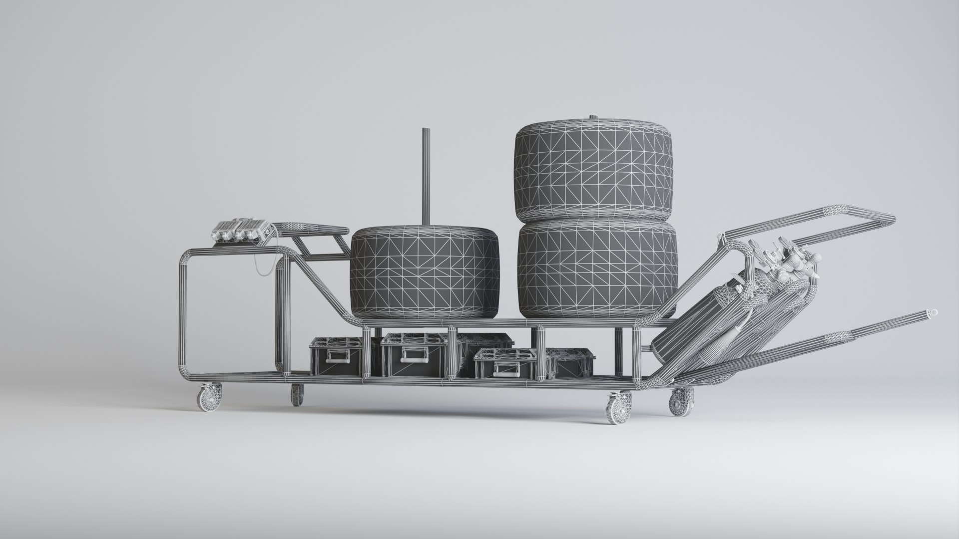 Big Pit Racing Trolley PBR 3D - TurboSquid 1960628