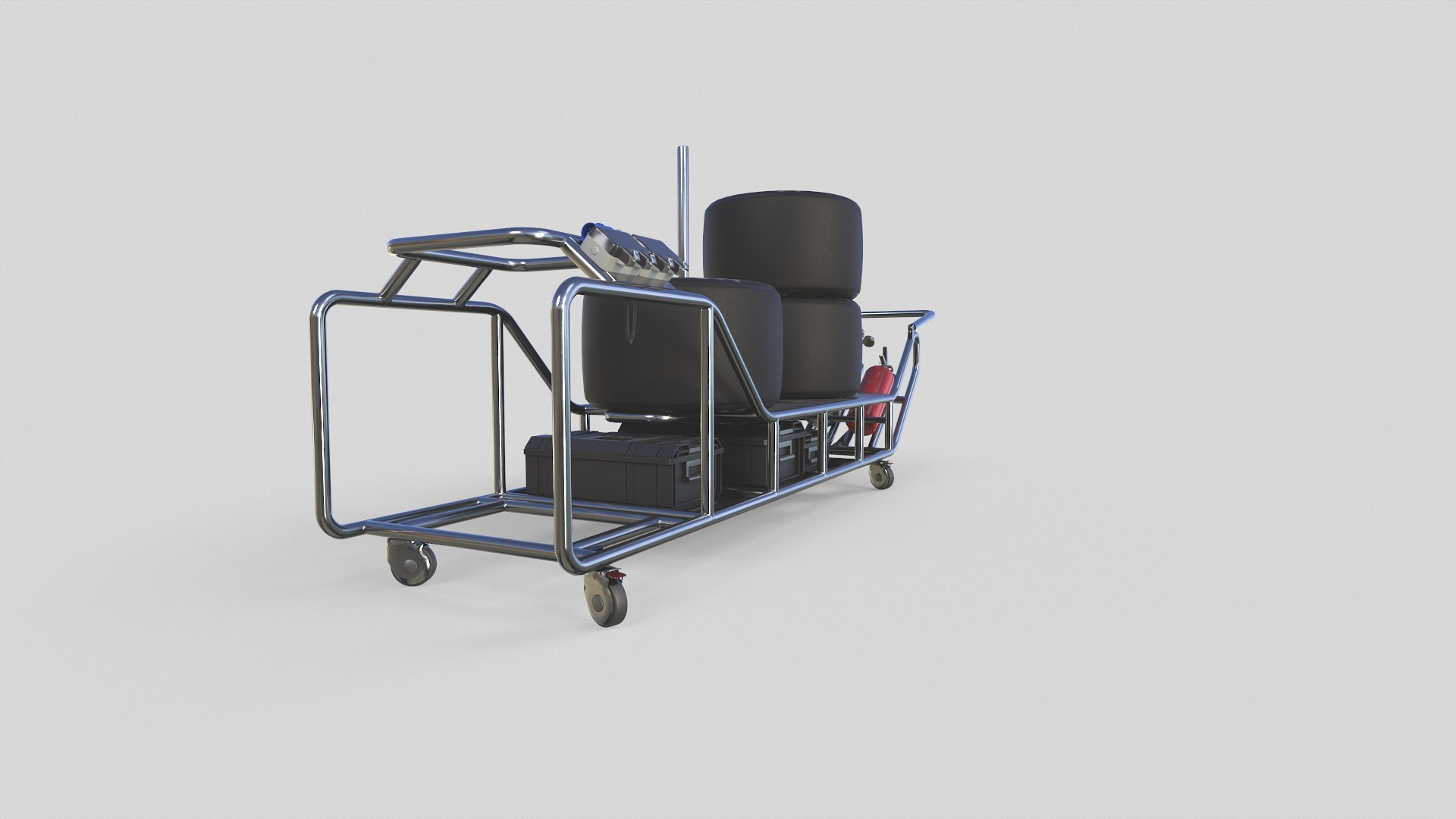 Big Pit Racing Trolley PBR 3D - TurboSquid 1960628