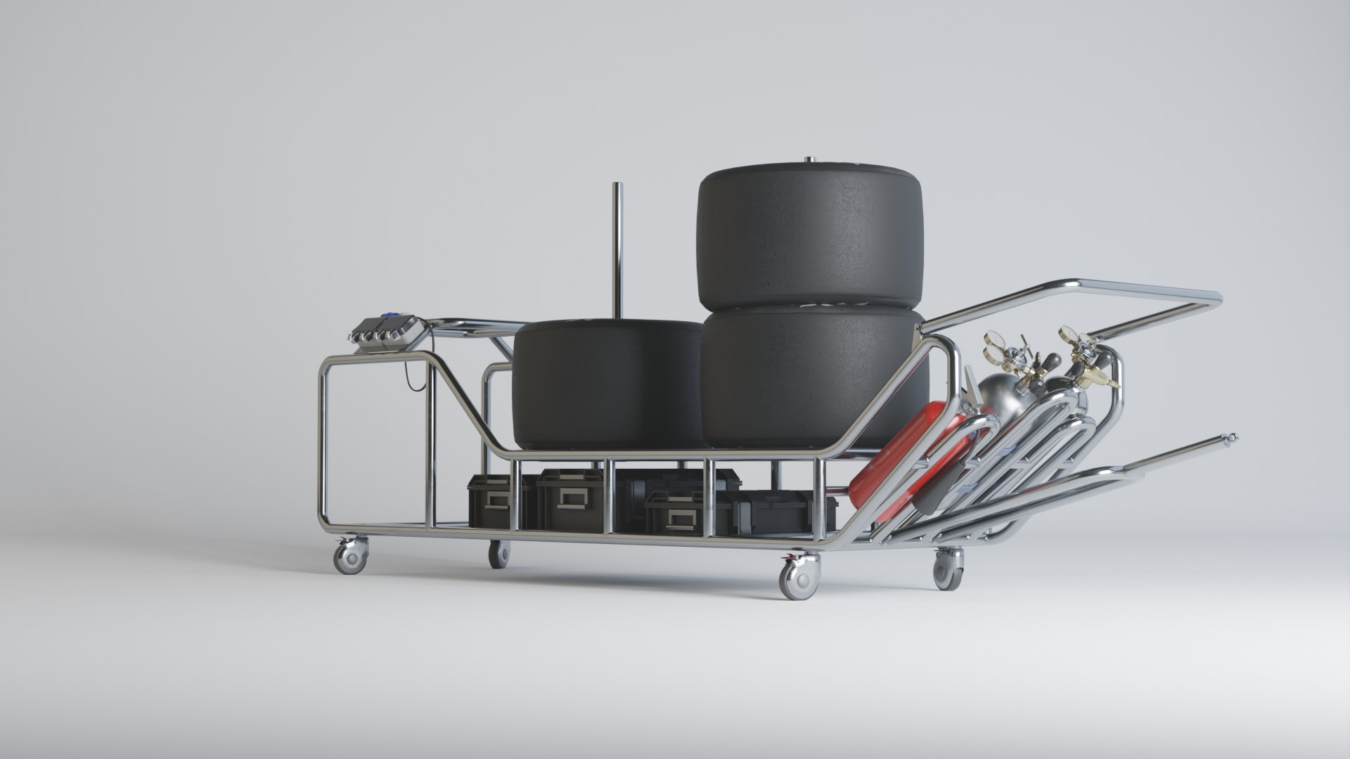 Big Pit Racing Trolley PBR 3D - TurboSquid 1960628