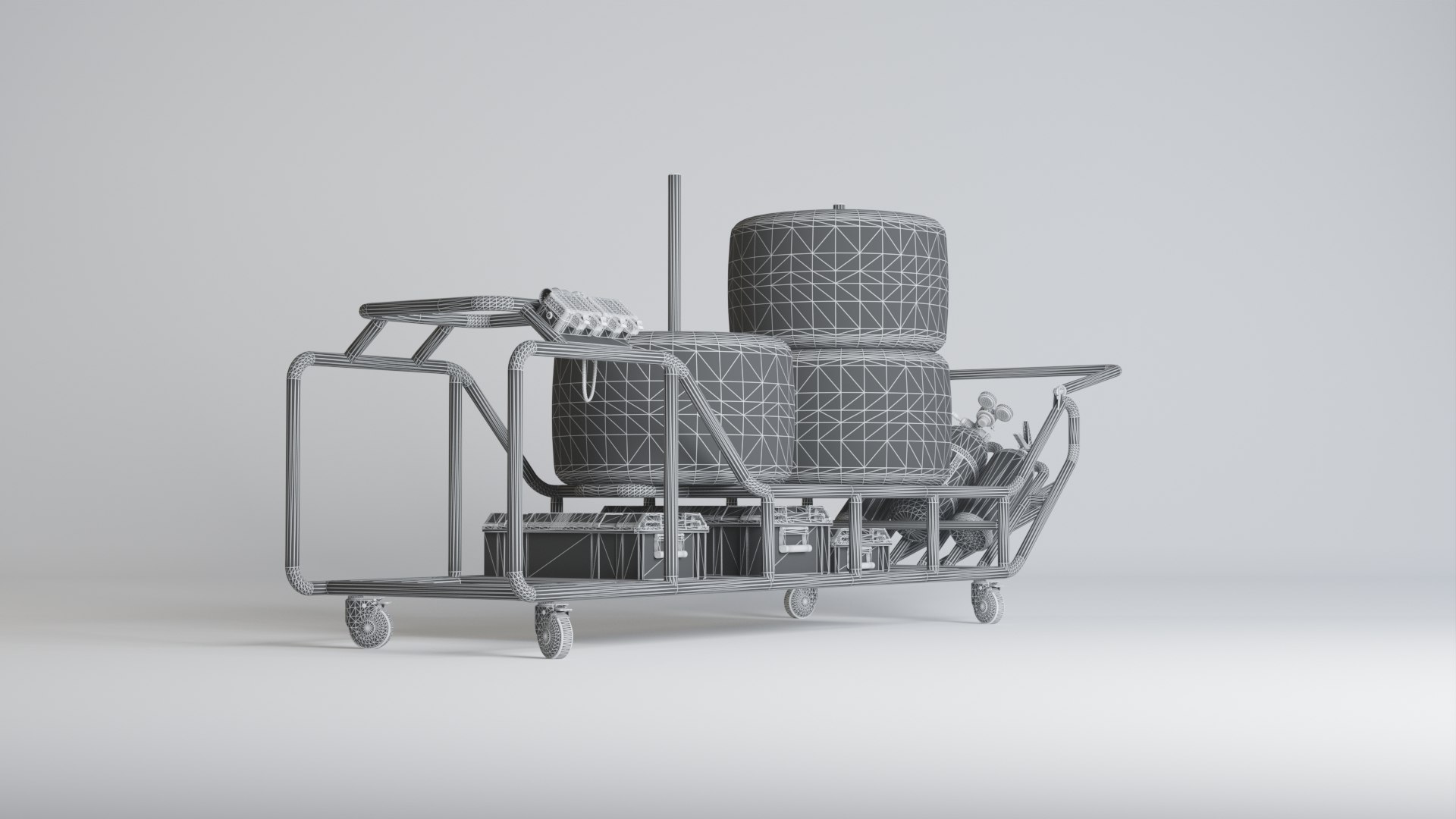 Big Pit Racing Trolley PBR 3D - TurboSquid 1960628