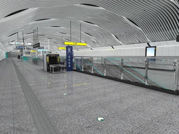 Subway station 1 3D model - TurboSquid 1615382