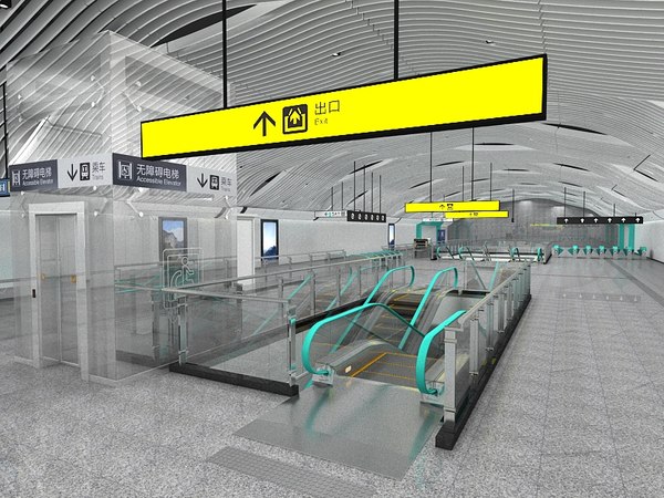 Subway station 1 3D model - TurboSquid 1615382