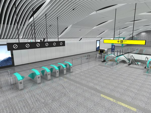 Subway station 1 3D model - TurboSquid 1615382