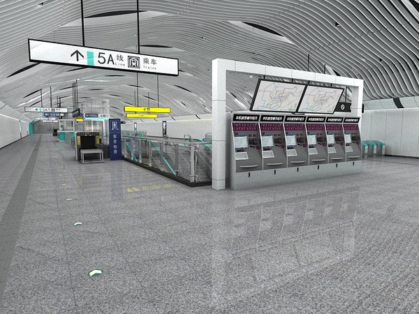 Subway station 1 3D model - TurboSquid 1615382