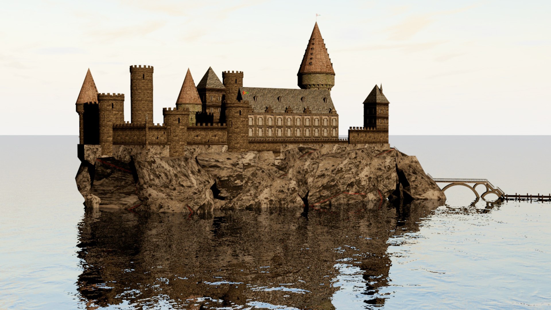 Cinema4d Pirate Castle