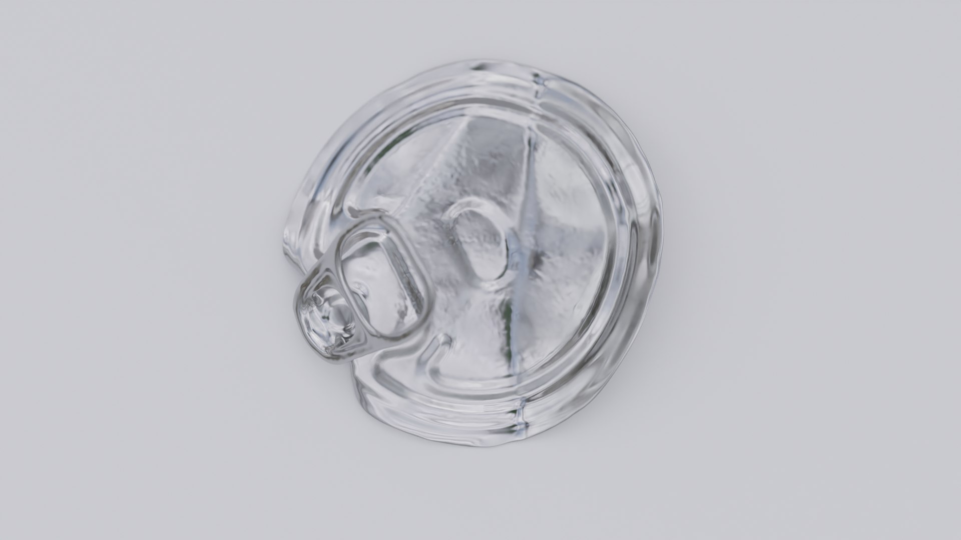 3D Crushed Aluminum Can Lid 01 Model - TurboSquid 1964356